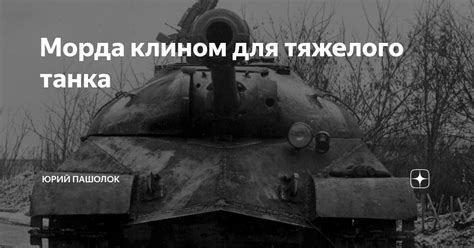 Морда клином для тяжелого танка Юрий Пашолок Дзен