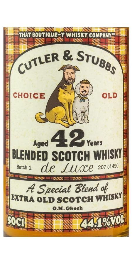 Cutler And Stubbs Batch 1 Tbwc Ratings And Reviews Whiskybase
