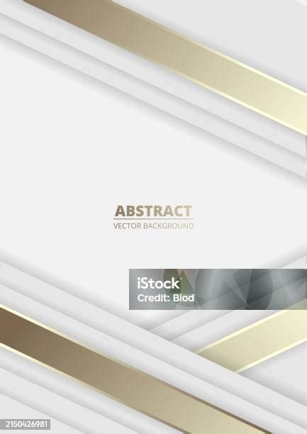 흰색과 금색 3d 벡터 럭셔리 추상 수직 배경 금속에 대한 스톡 벡터 아트 및 기타 이미지 금속 배경 주제 질감 Istock