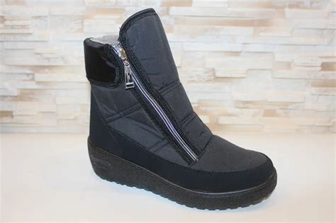 Чоботи дутики жіночі No Brand С349 чорні зимові 40 26 см від продавця World Of Perfection в