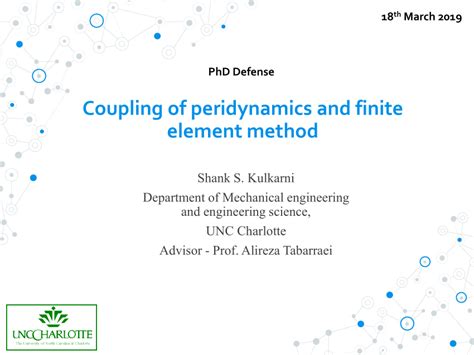 PDF Coupling Of Peridynamics And Finite Element Method PhD Defense Presentation