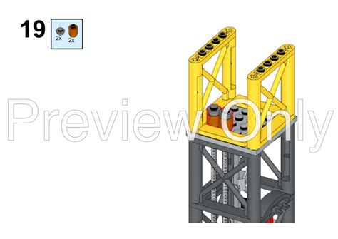 Lego Moc Tower Crane By Brickmind Rebrickable Build With Lego