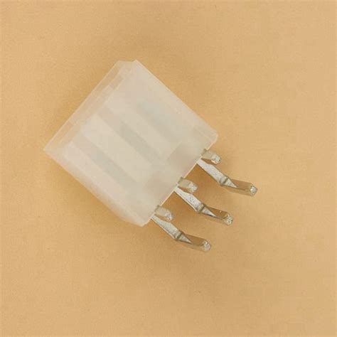 Buy Trjgtas 100pcs 4 2mm 6 Pin Header Male Pin For Graphics Card Gpu