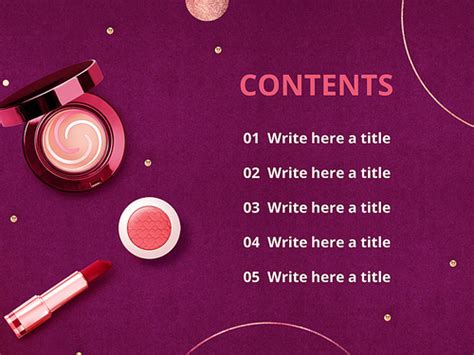 유토이미지 파워포인트 배경 미용 가을 코스메틱