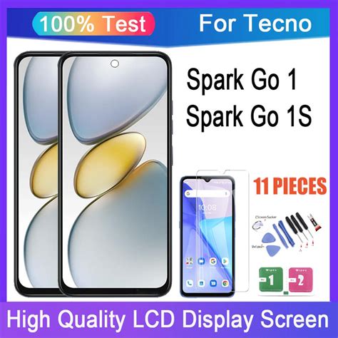 Original Display Tecno Spark Go 1 Kl4 Spark Go 1s Kl4h Lcd Touch Screen Replacement Shopee