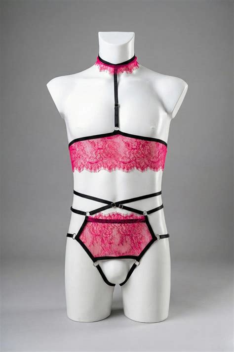Transgender Lingerie Set Sheer Sexy Lingerie Feminine Lingerie For Men