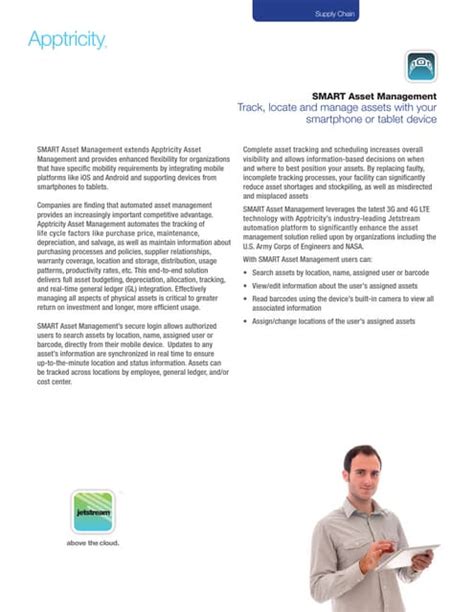 Track Locate And Manage Your Assets With Smart Asset Management Software By Apptricity Pdf