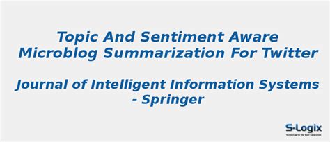 Aware Microblog Summarization For Twitter Python Projects S Logix