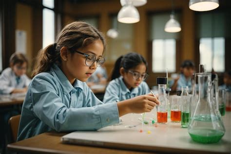 Premium Ai Image Science Experiments In Classroom Activities Science Camp