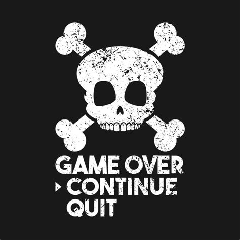 Gamer Skull Savepoint Restart Funny Gaming T Shirt
