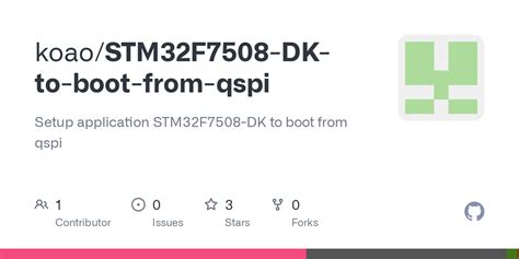 Github Koaostm32f7508 Dk To Boot From Qspi Setup Application Stm32f7508 Dk To Boot From Qspi
