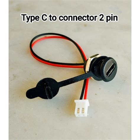 Jual Socket Type C Connector 2 Pin Socket Type C To Konektor 2 Pin Shopee Indonesia