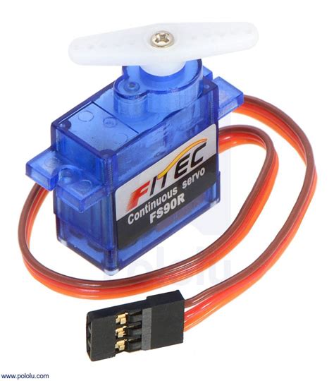 micro servo motor de rotación continua fs90r geek factory