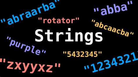 Strings And Palindromes Recursion Series Youtube
