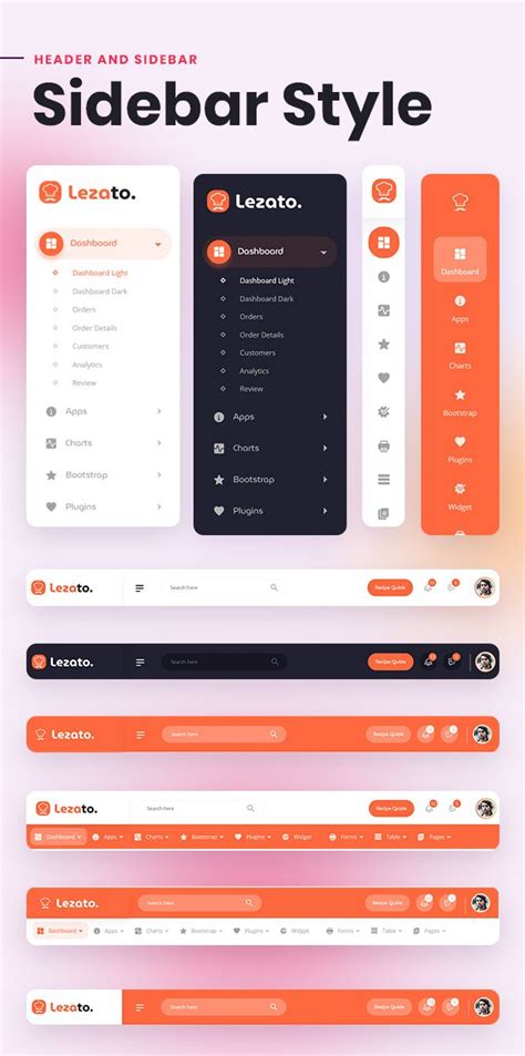 Lezato Restaurant Food Laravel Admin Dashboard Template Dashboard Template Web Design