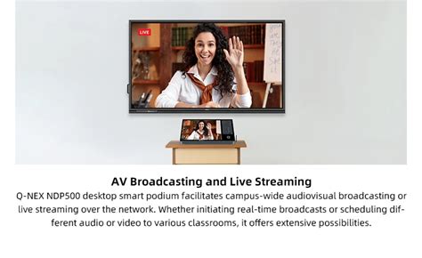 Educational Equipment Presentation Switcher Desktop Digital Podium For