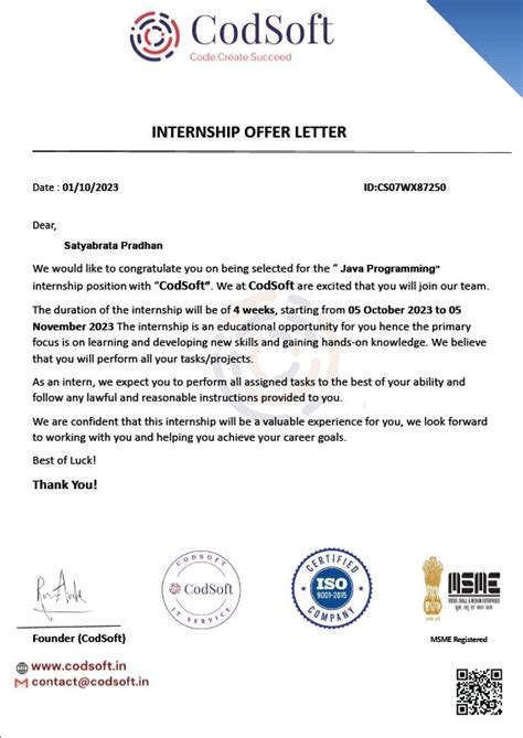 Javainternship Codsoftinternship Careerstart Satyabrata Pradhan