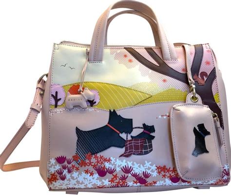 Radley London Over The Hill And Far Leather Satchel Pink One Size
