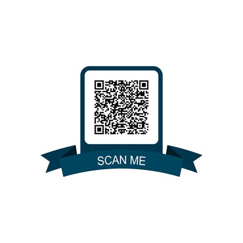 Dark Blue Frame With Qr Code Icon Qr Code For Mobile App Payment And Phone Scan Me Vector