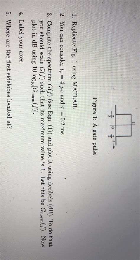 How Do I Create A Gate Pulse In Matlab Rmatlab