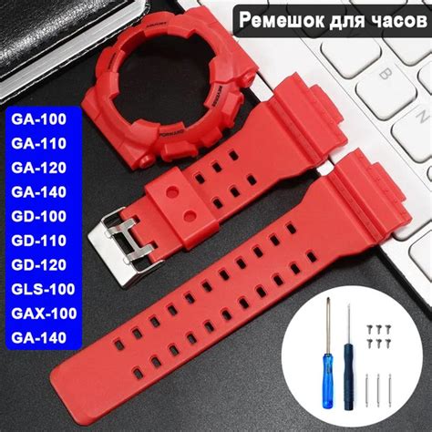 Ремешок для часов Casio G Shock Ga 100 розовый купить на Ozon по низкой цене 1597294651