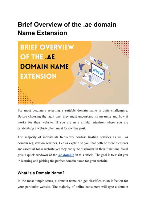 brief overview of the ae domain name extension by niyatibk18 issuu