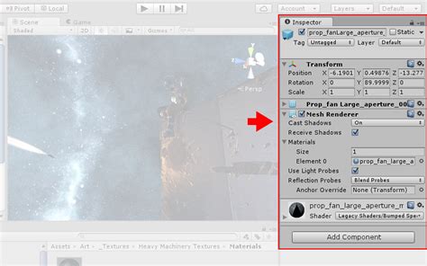 Unity Manual The Inspector Window