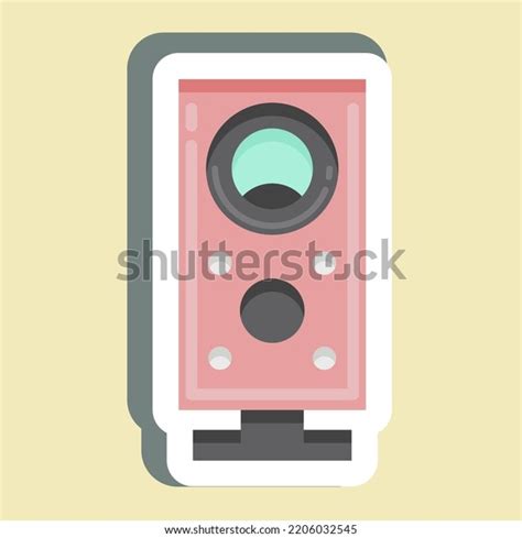 Sticker Subwoofer Suitable Computer Components Symbol Stock Vector Royalty Free 2206032545