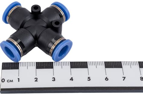 Фитинг цанговый крестообразный для соединения трубок диаметром 8 мм ...