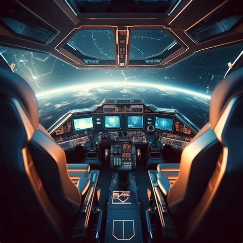 Premium Photo Cabins Of A Modern Spacecraft Space Travel And Space Exploration Concept