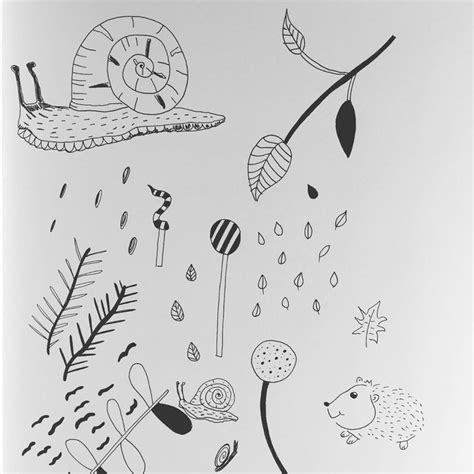 Lisa Panitz On Instagram “🐌🦔 Snails Hedgehog Animals Sketch