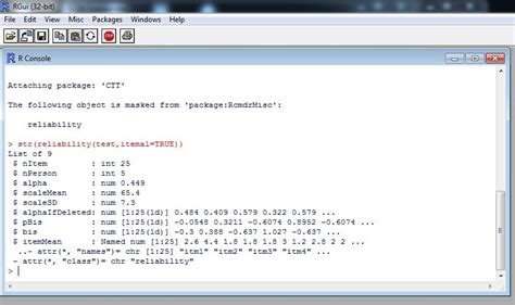 Seeing Full Data Results In Ctt For R Program Askstatistics