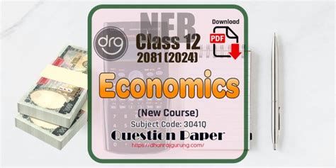 Neb Class 12 Economics Exam Paper 2081 2024