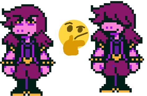 Is It Me Or Does The Other Susie Sprite Look A Bit Off Spoilers Maybe R Deltarune