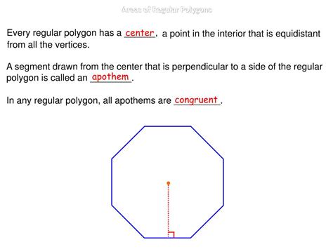 PPT Area Of Regular Polygons PowerPoint Presentation Free Download ID