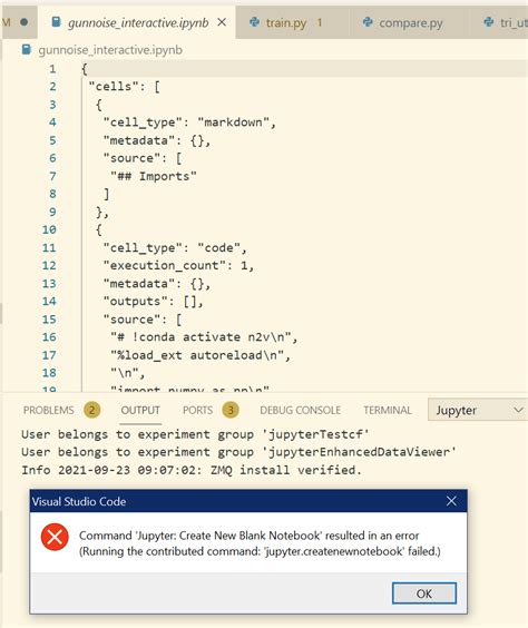 Unable To Create Or Open Notebooks With Remote Connection Issue Microsoft Vscode