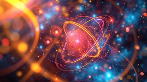 Premium Photo Abstract 3d Symphony Of Subatomic Particles Background