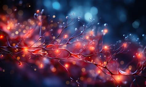 Premium Ai Image Abstract Background Neural Circuits Neuron Cells Concept Selective Soft Focus