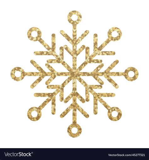 Gold Snowflake Clip Art
