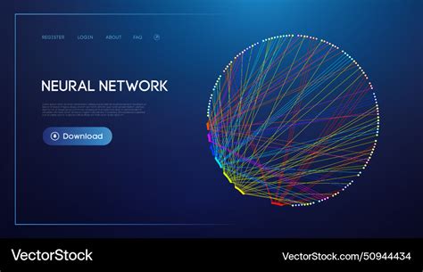 Neural Network Lines Digital Technology Background