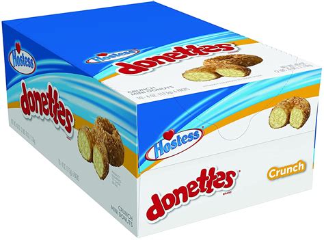 Hostess Crunch Donettes Donuts Single Serve 4 Ounce Pack Of 10
