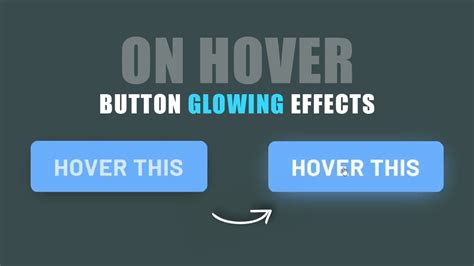Create Glowing Button Effect On Hover Using Css Youtube