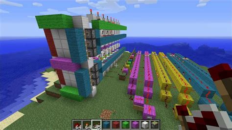 Minecraft Tutorial 7 Segment Display To Binary Decoder Youtube