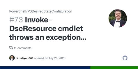Invoke Dscresource Cmdlet Throws An Exception When Using Class Based