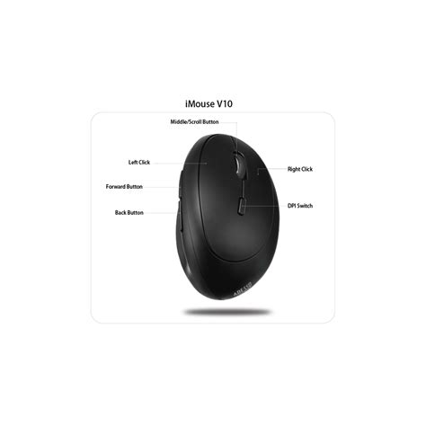 Wireless Vertical Ergonomic Mini Mouse Adesso