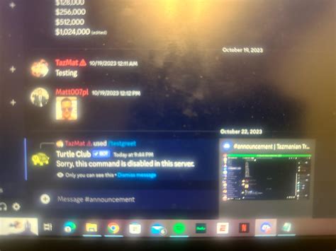 Test Greet Permissions Rcarlbot