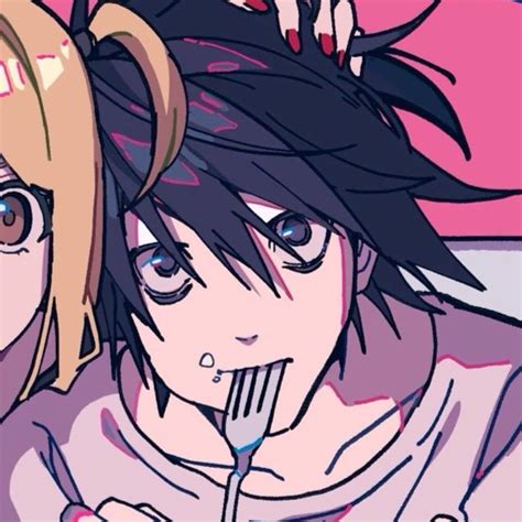 Misa Amane And L Matching Death Note Icons Pfp In 2024 Death Note