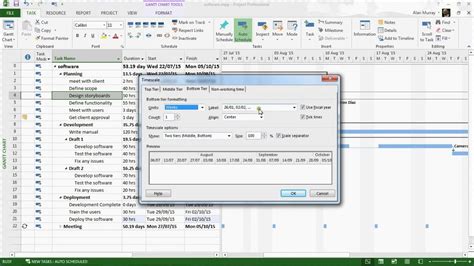 Ms Project Timeline Timescale Format Crazehon