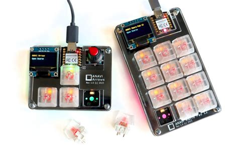 anavi launches circuitpython programmable macro pad 12 and arrows