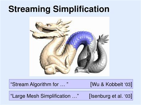 ppt streaming compression of triangle meshes powerpoint presentation